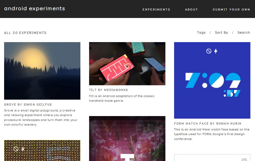 Google Launches‘Android Experiments’. Showcase Your Most Creative Apps.