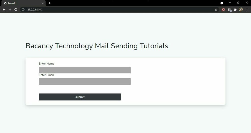 Laravel Mail Example: Send an Email using Markdown Template