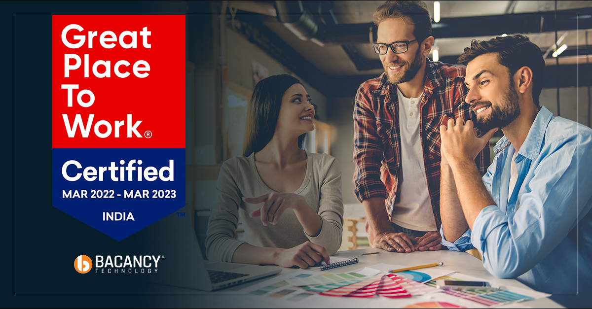 Bacancy Certified as a Great Place to Work in 2022